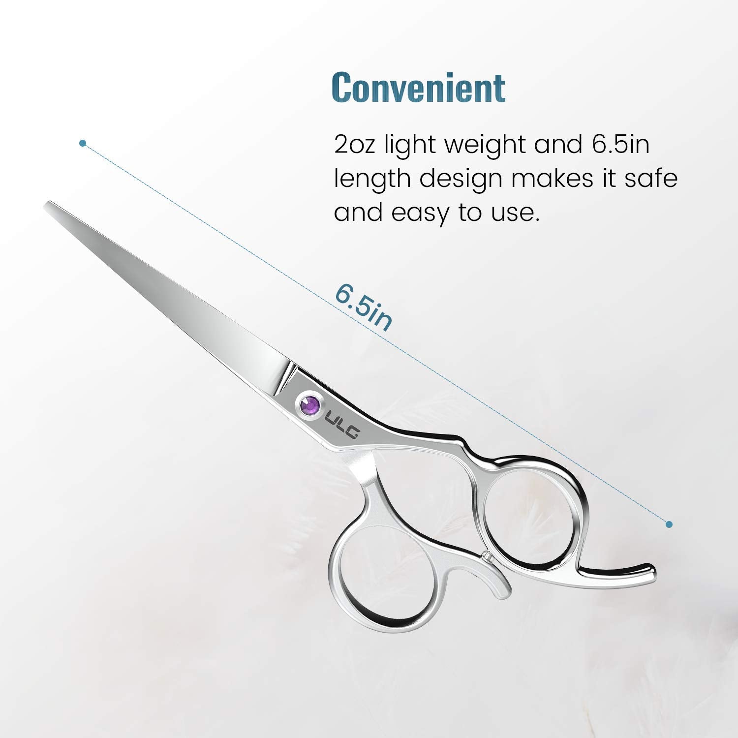 ULG ULG Hair Shears, Professional Haircut Scissors 6.5 inch ...